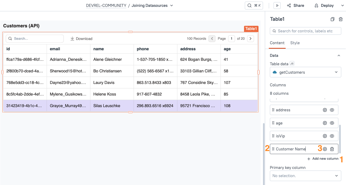 Joining Data From Multiple Sources | Appsmith Community Portal